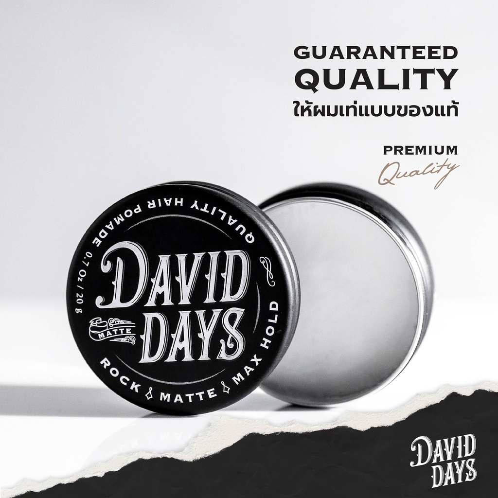 Rock Matte Max Hold Pomade – David Days